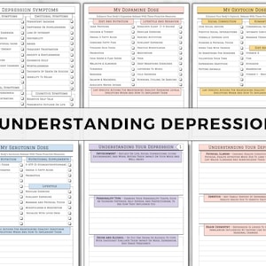 Depression Mental Health Journal, Depression Workbook, CBT Worksheets ...
