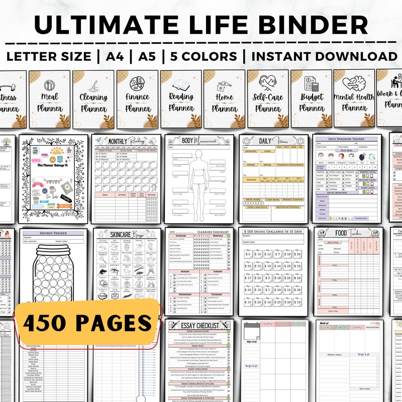 Life Binder - Etsy