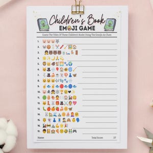 Children's Book Emoji Game, Emoji Children's Book Game, Baby Book Emoji ...
