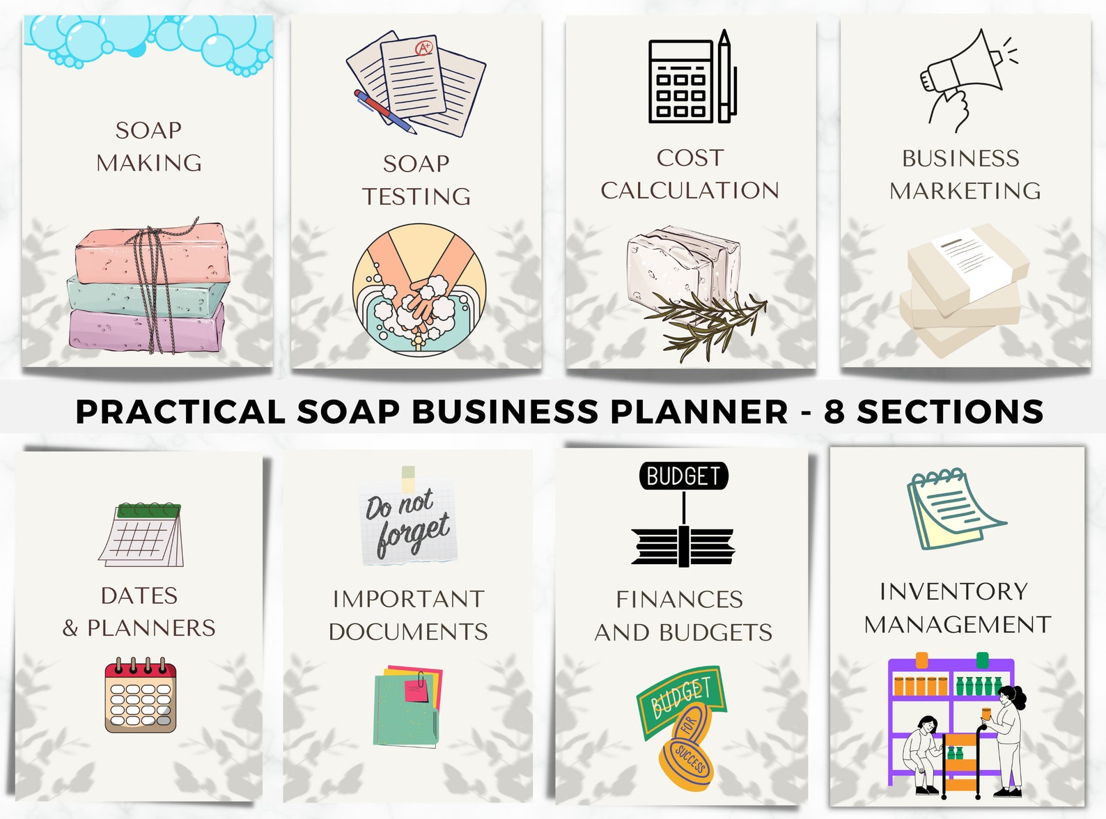 Soap Business Planner, Soap Making Business, Soap Recipe Sheet, Soap ...