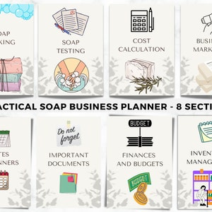 Soap Business Planner, Soap Making Business, Soap Recipe Sheet, Soap ...