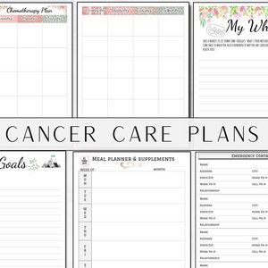 Cancer Care Forms, Chemotherapy Journal Printable, Cancer Patient ...