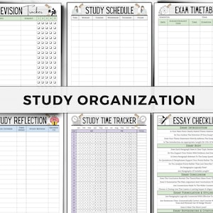 Student Planner Printable, Study Planner Bundle, Academic Planner, ADHD ...