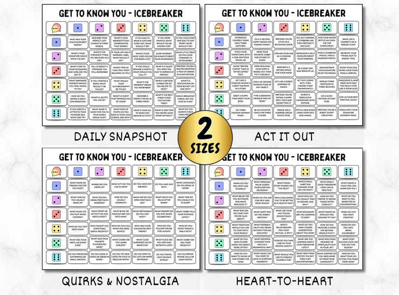 5 Ice Breaker Dice Games, Dicebreaker Game, Icebreaker Activity ...