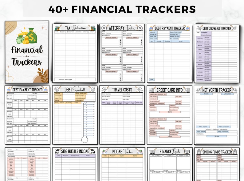 Budget Finance Planner Bundle, Finance Tracker, Money Saving Challenge ...