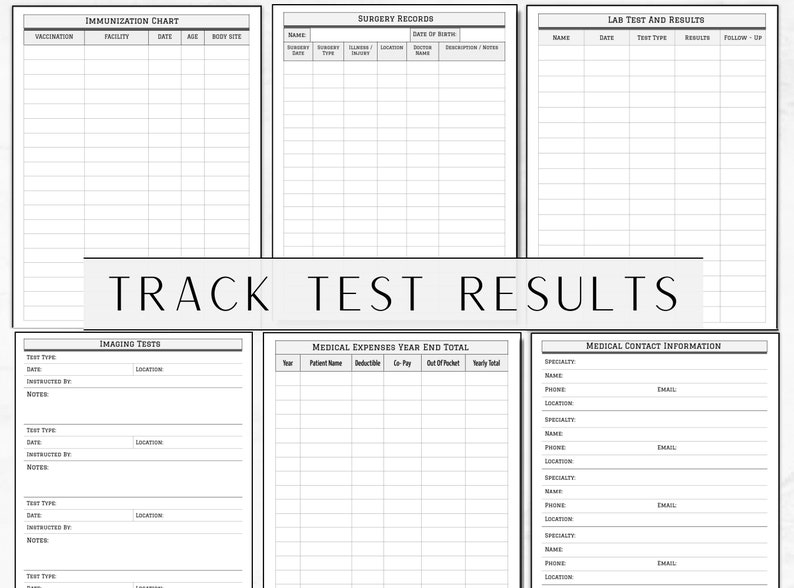 Cancer Care Forms, Chemotherapy Journal Printable, Cancer Patient ...
