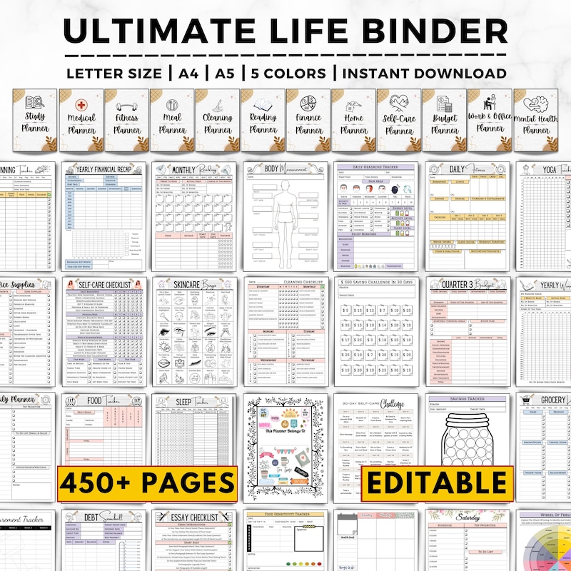 Family Goal Binder - Etsy