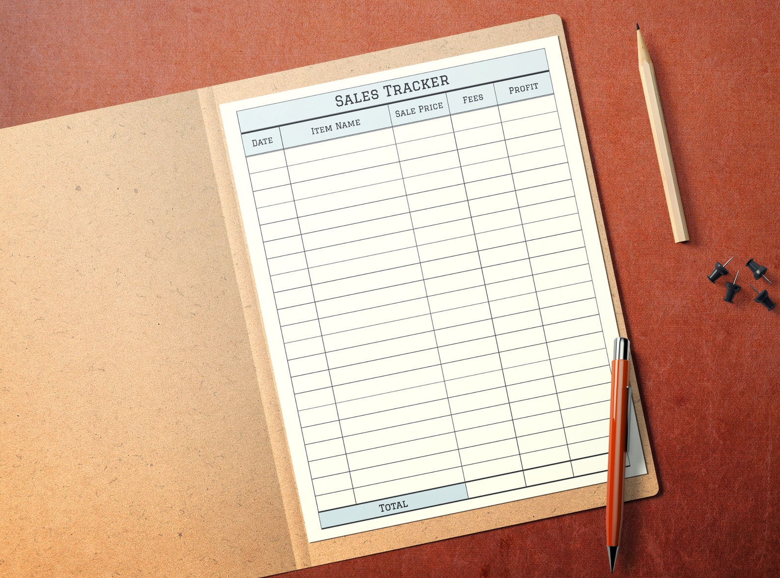 Sales Tracker Printable, Sales Log, Order Tracker, Sales Tracking ...