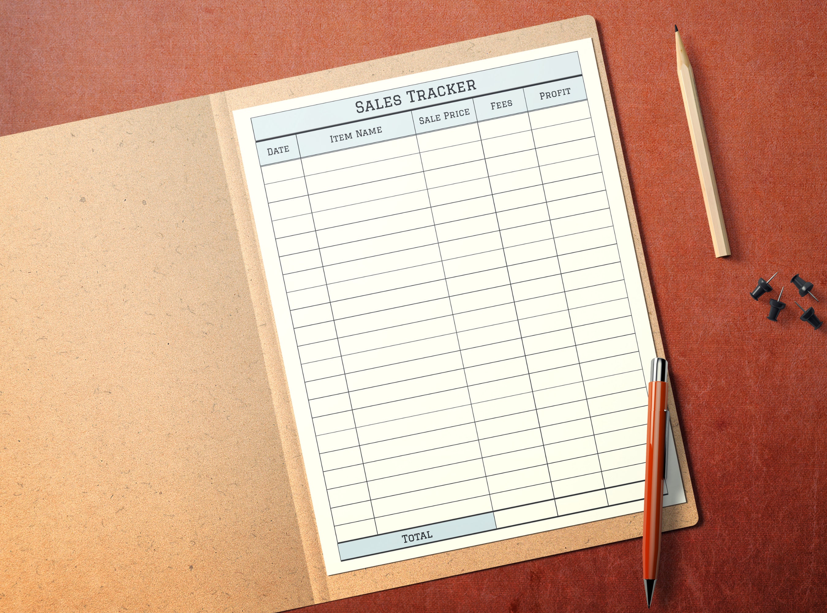 Sales Tracker Printable, Sales Log, Order Tracker, Sales Tracking ...