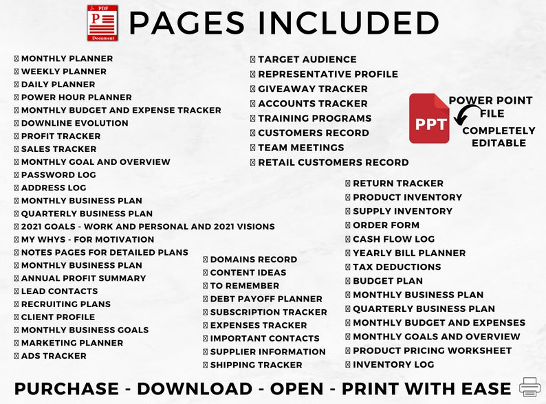 Direct Sales Planner Printable MLM Planner Power Hour - Etsy