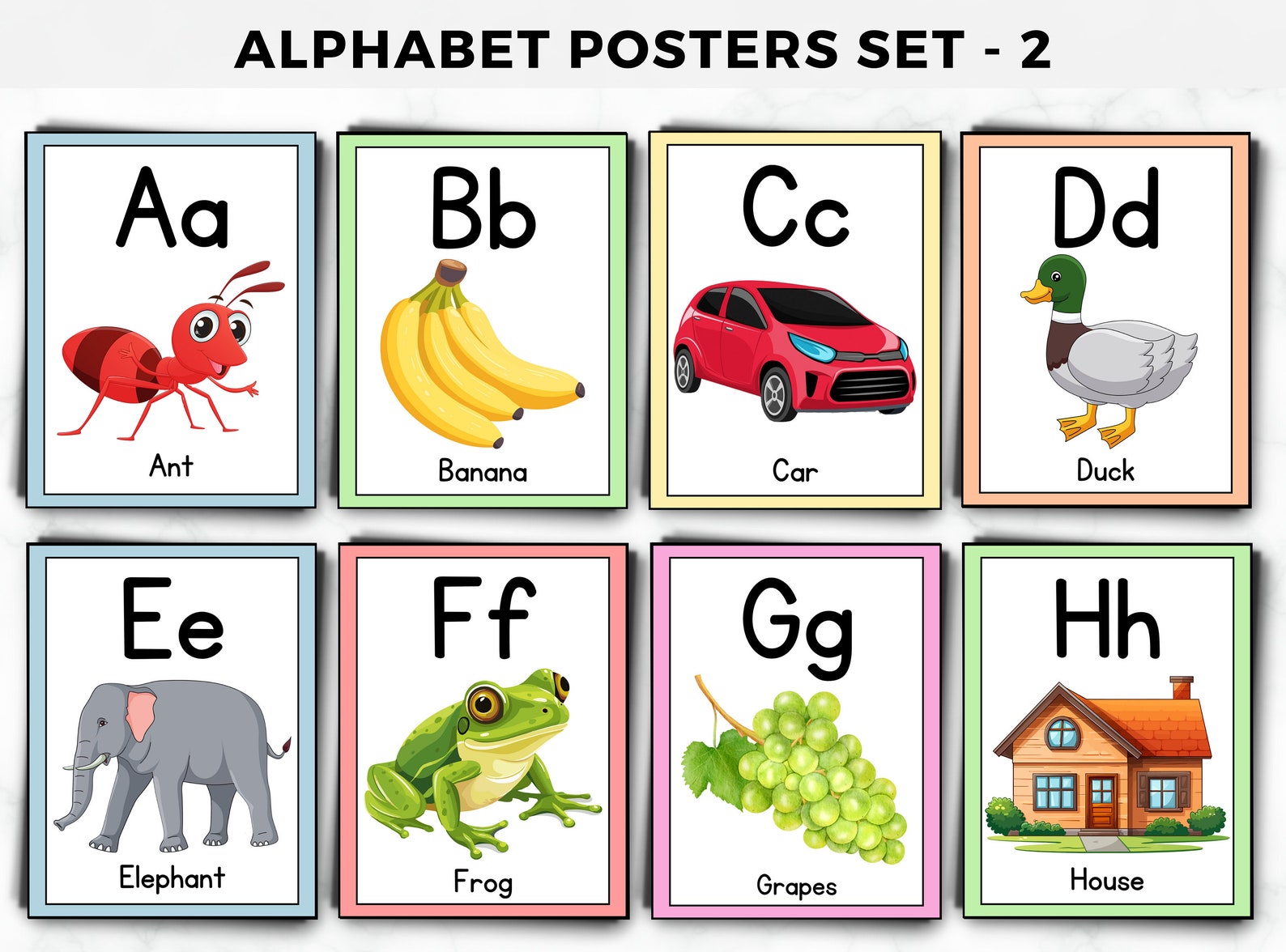 Alphabet Posters Classroom, ABC Poster Pack, Class Posters, Education ...