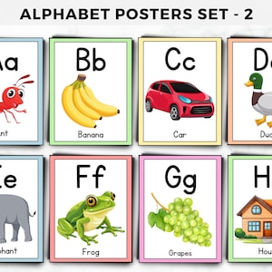 Alphabet Posters Classroom, ABC Poster Pack, Class Posters, Education ...