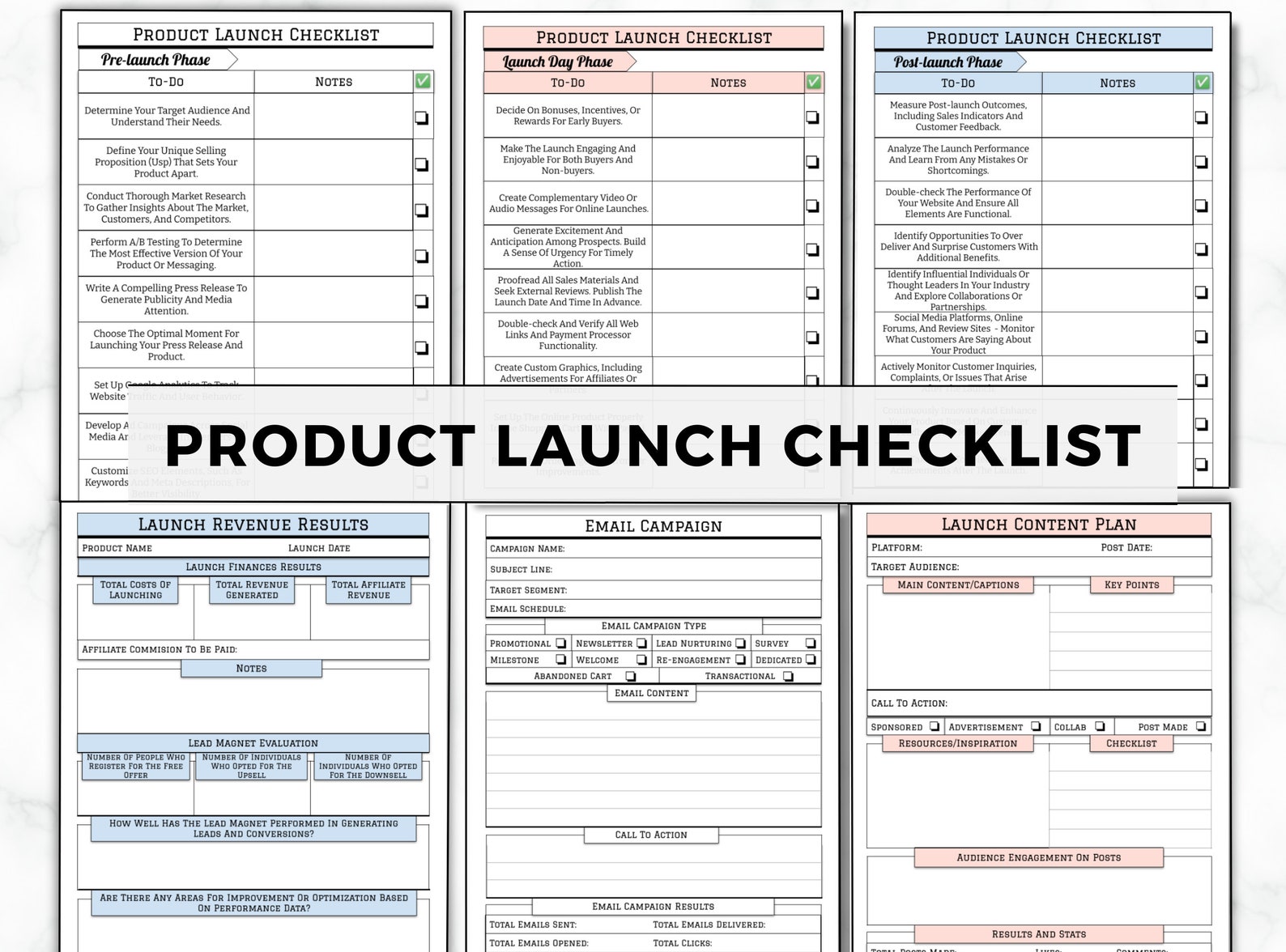 Product Launch Planner, Product Marketing, Course Marketing Plan ...