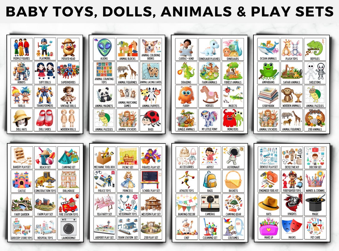 Toy Bin Labels, Toy Bin Labels Editable, Playroom Labels, Trofast ...
