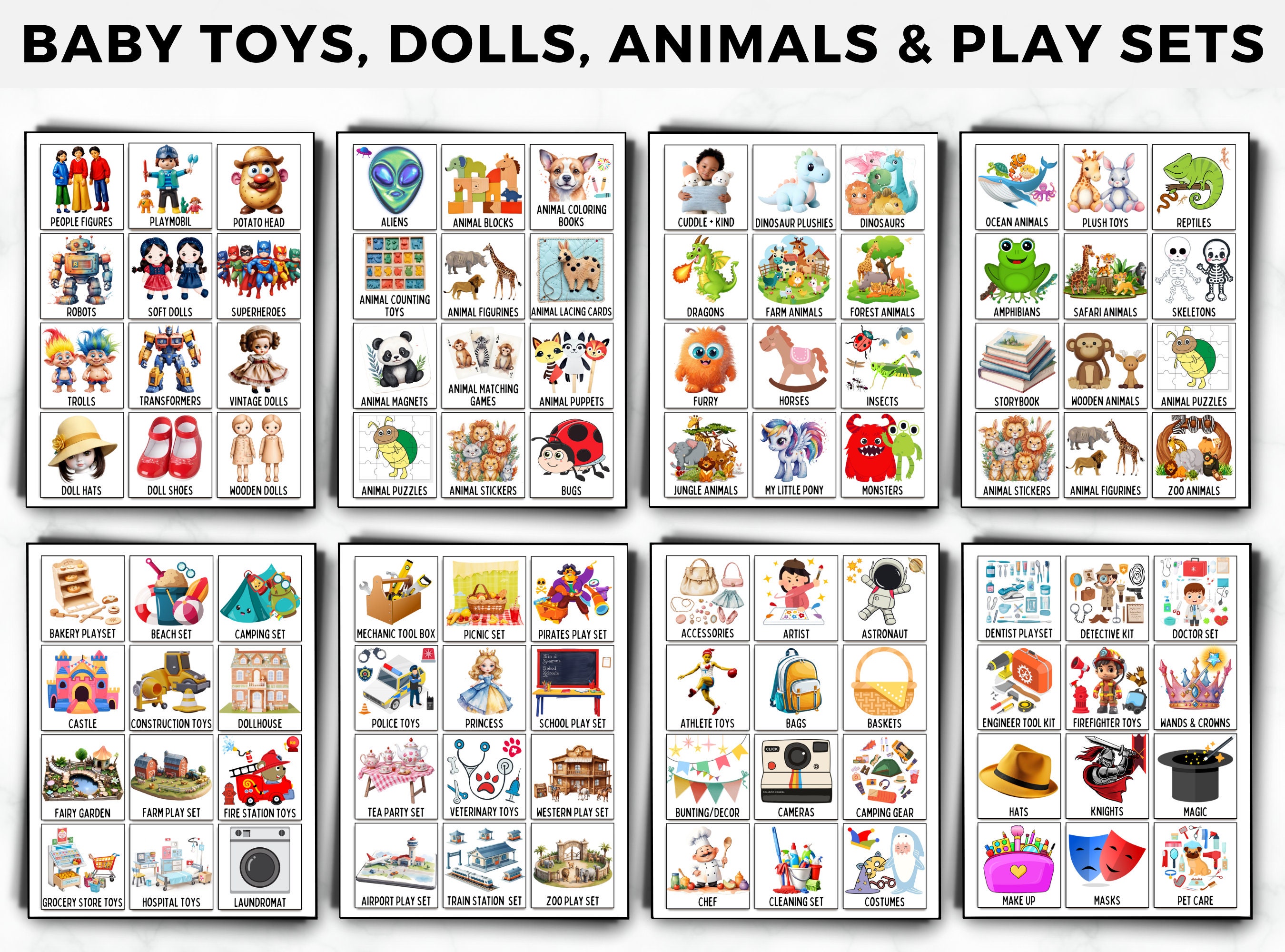 Toy Bin Labels, Toy Bin Labels Editable, Playroom Labels, Trofast ...