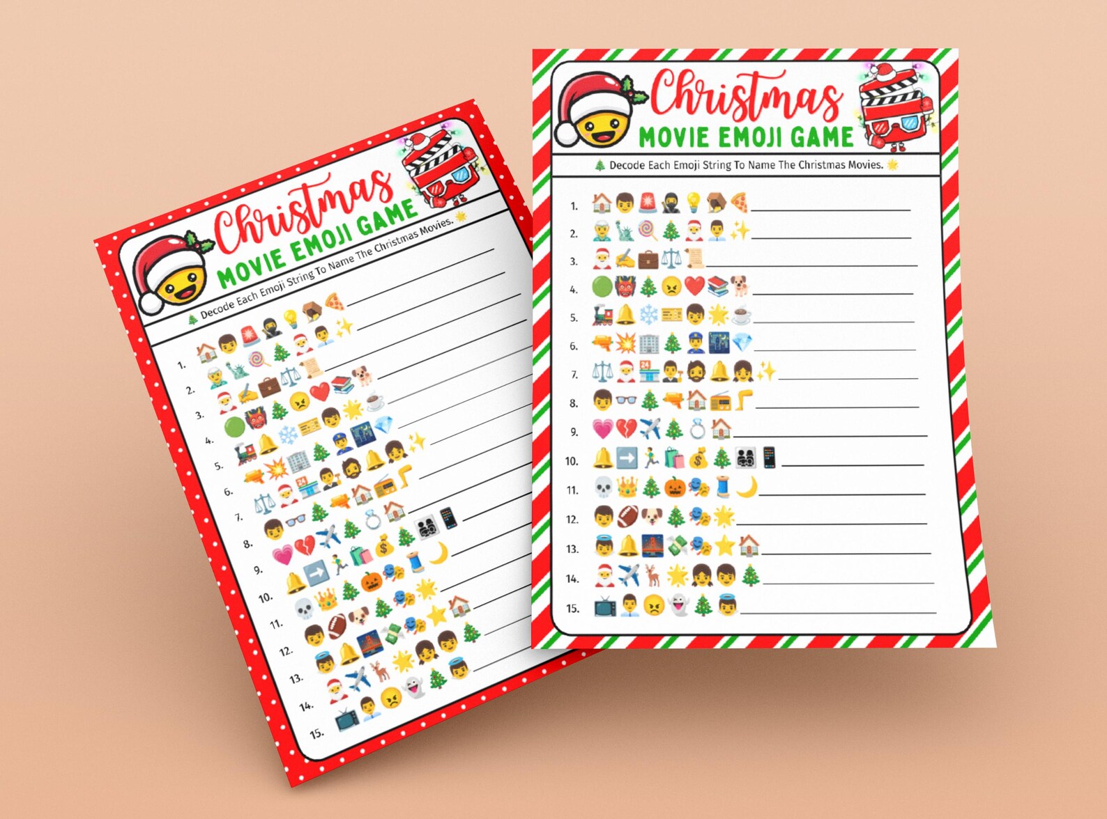 Christmas Movie Emoji Game, Emoji Pictionary Christmas Movies ...