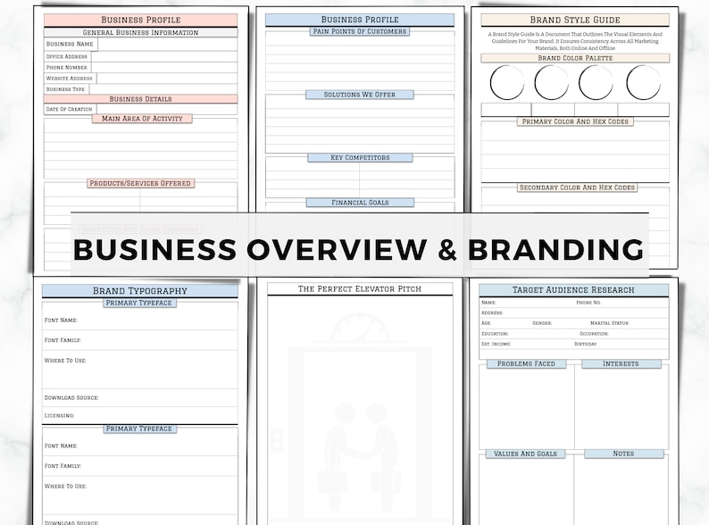 Side Hustle Planner, Printable Business Planner Bundle, Work From Home ...
