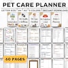 Pet Care Tracker Printable Journal Page Daily Pet Care Log Pet Habit ...