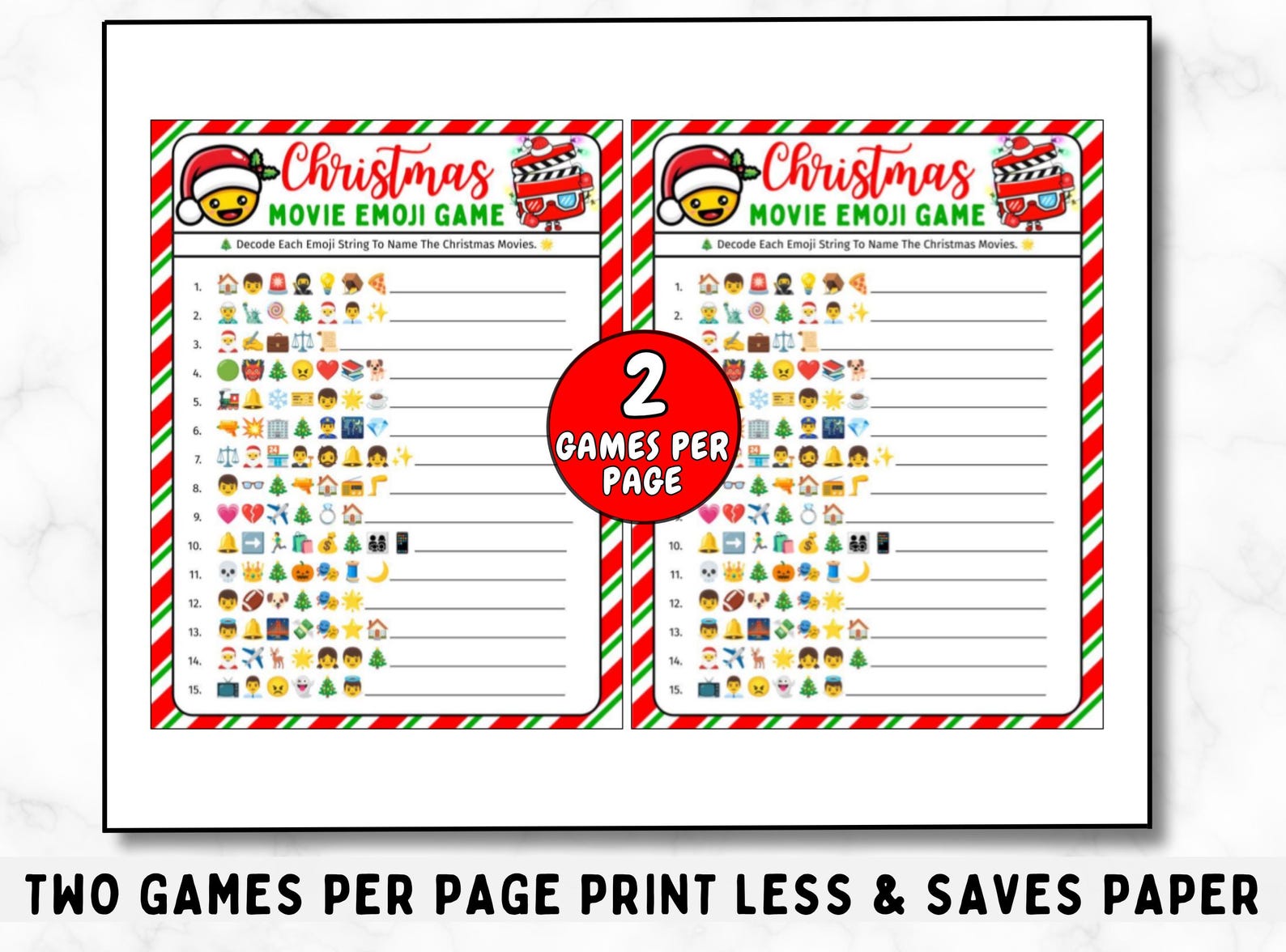 Christmas Movie Emoji Game, Emoji Pictionary Christmas Movies ...