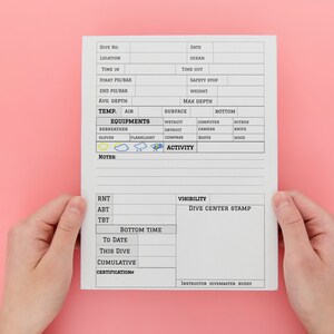 Scuba Diving Log Book Template Printable PDF Download | Diving Journal ...