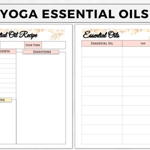 Yoga Teacher Class Planner Printable Bundle, Fillable Yoga Sequencing ...