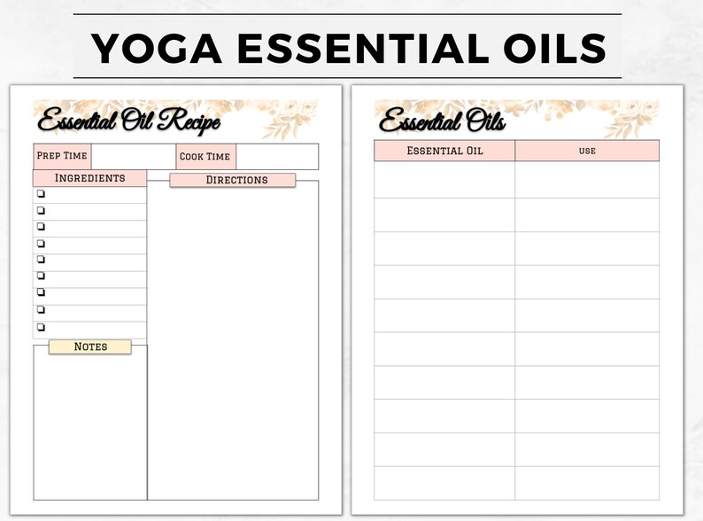 Yoga Teacher Class Planner Printable Bundle Fillable Yoga - Etsy