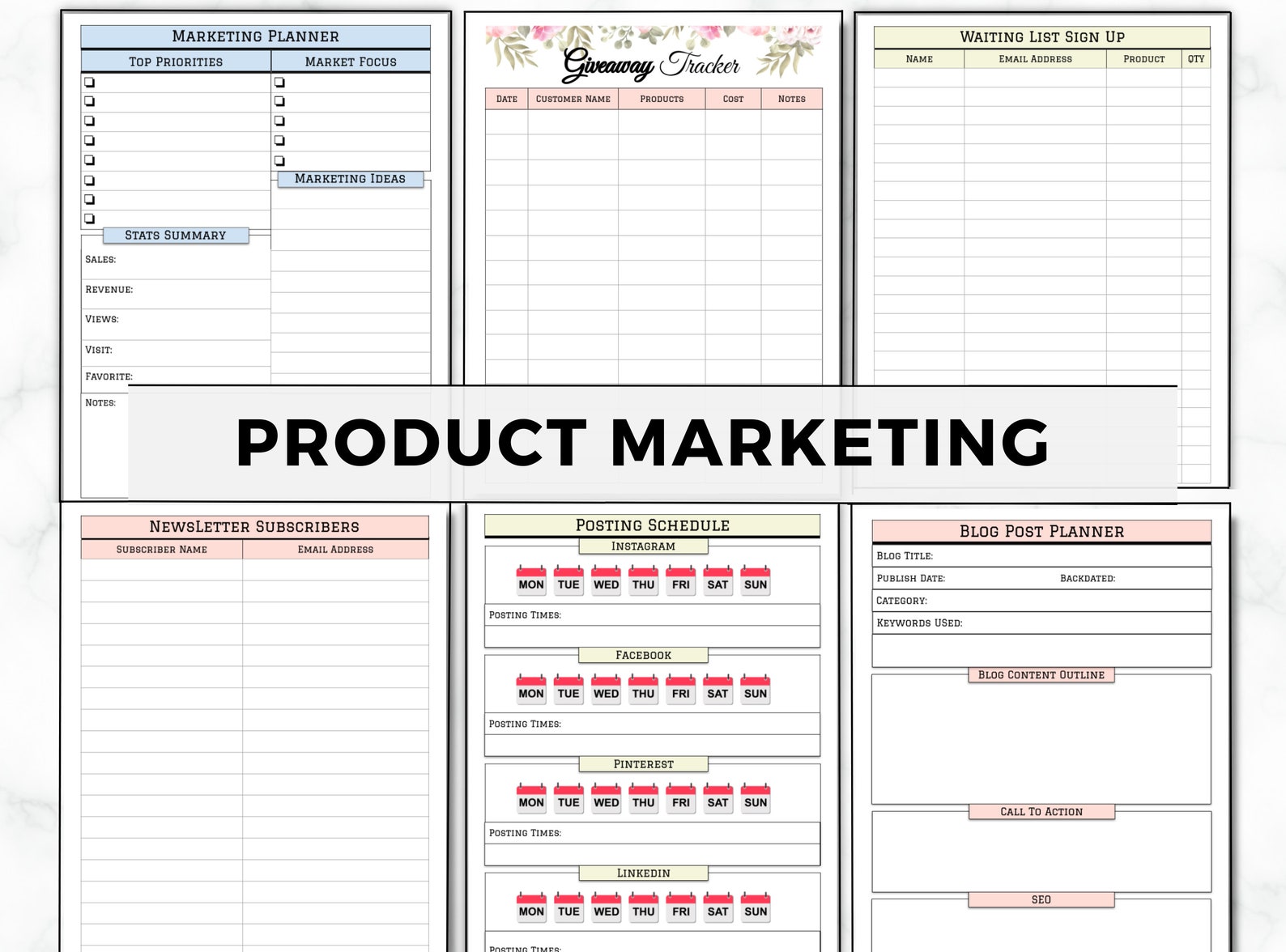 Product Launch Planner, Product Marketing, Course Marketing Plan ...