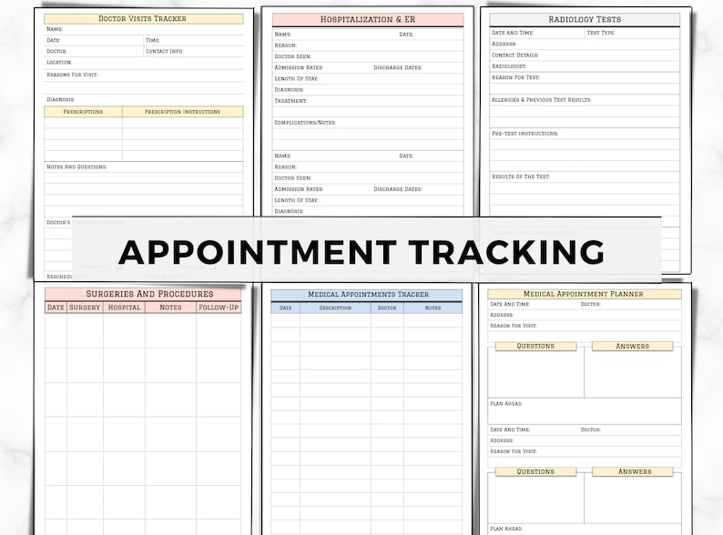 Caregiver Planner Printable Home Health Care Form Caregiver - Etsy