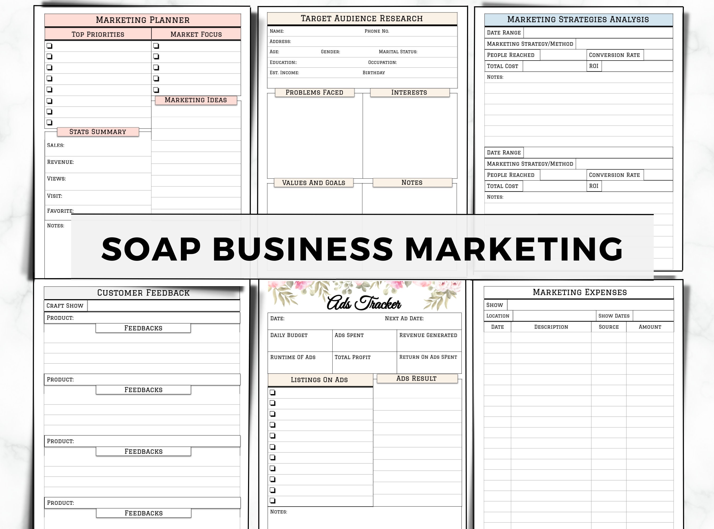 Soap Business Planner Soap Making Business Soap Recipe - Etsy Canada