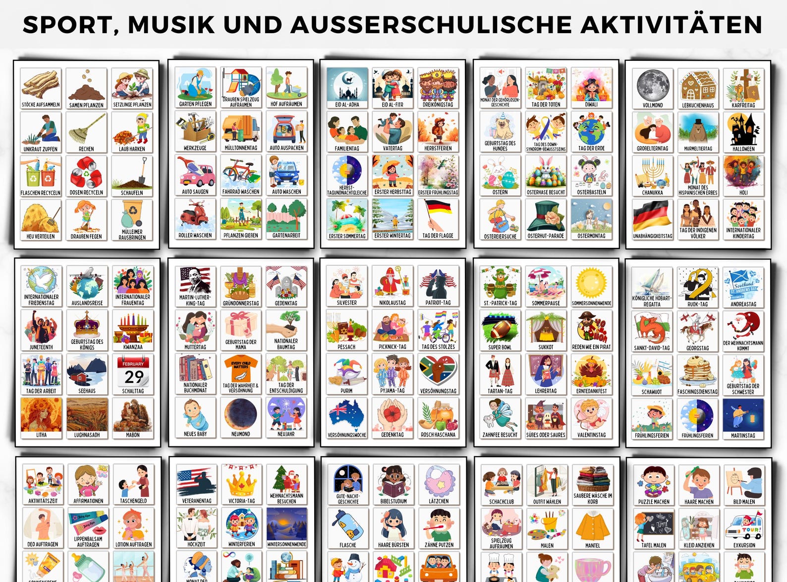 Daily Routine Cards, Visual Schedule, Routine Chart for Kids, Morning ...