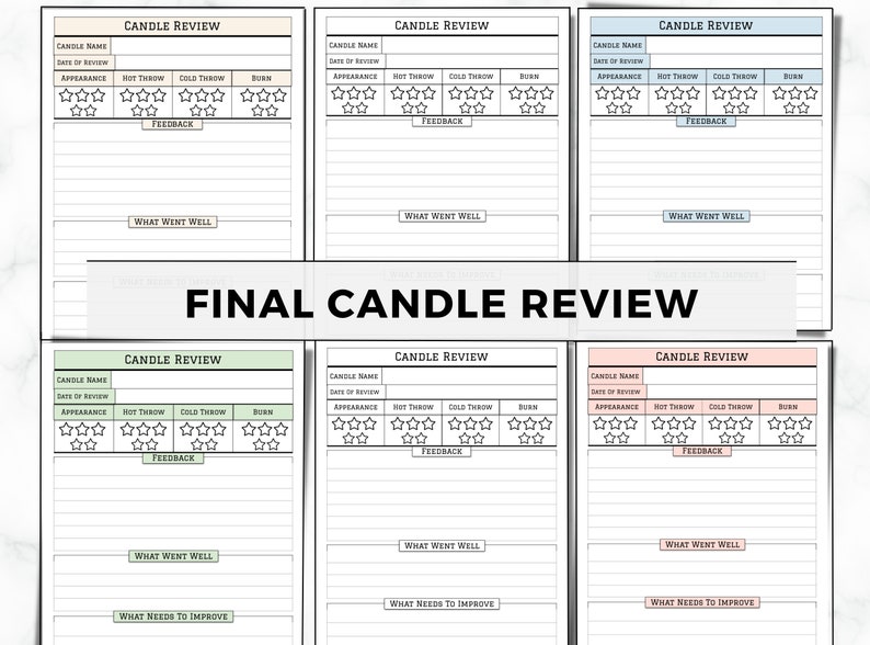 Candle Testing Sheet Wick Testing Sheet Candle Burn Test - Etsy Candle Testing Sheet Wick Testing Sheet Candle Burn Test - Etsy