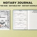 Printable Notary Journal, Notary Public Record Book to Log Notarial ...