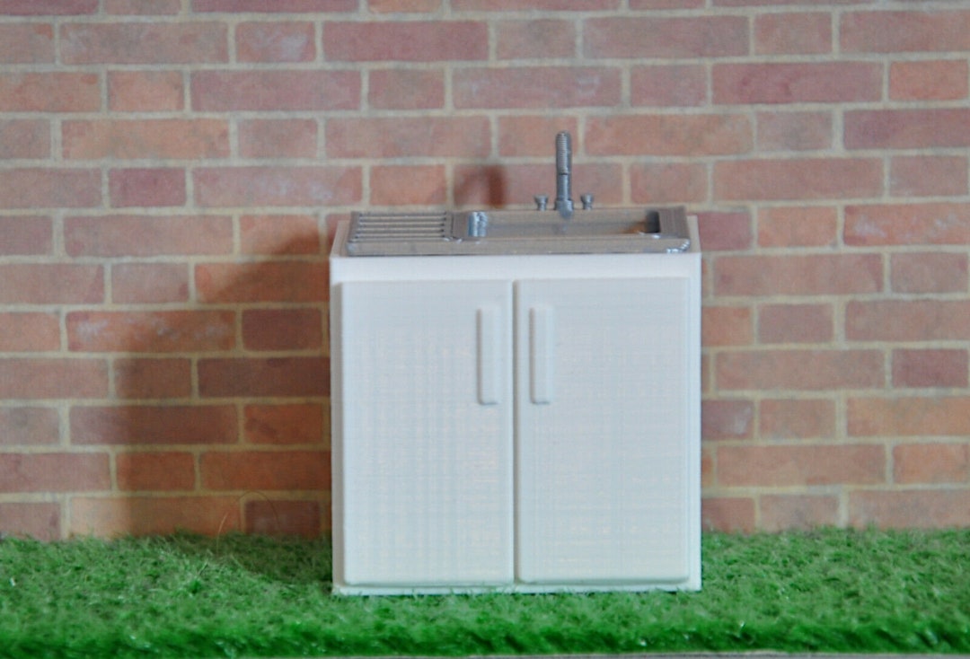 Kitchen Sink Unit Dolls House 1:24 Scale (3D printed) - Etsy Österreich