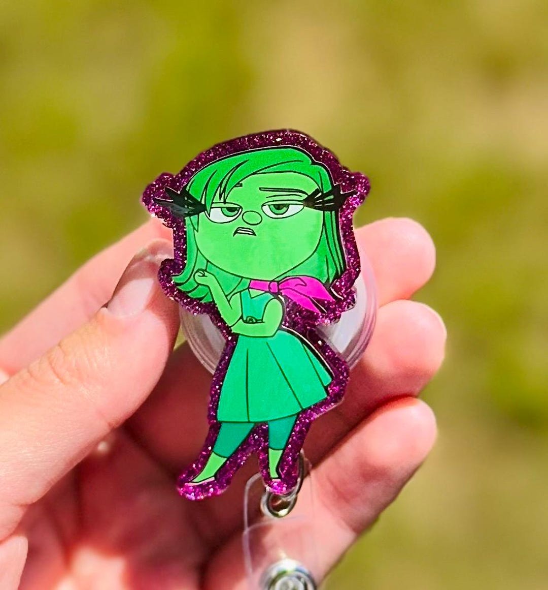 Disgust Inside Out Retractable Badge Reel - Etsy