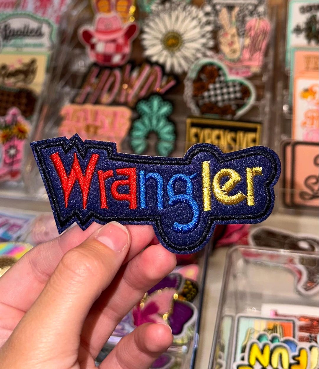 Wrangler Embroidery Patch - Etsy
