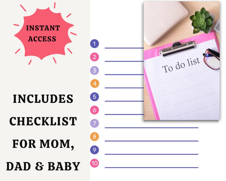 Hospital Bag Checklist for Labor and Delivery, Maternity Hospital Bag ...