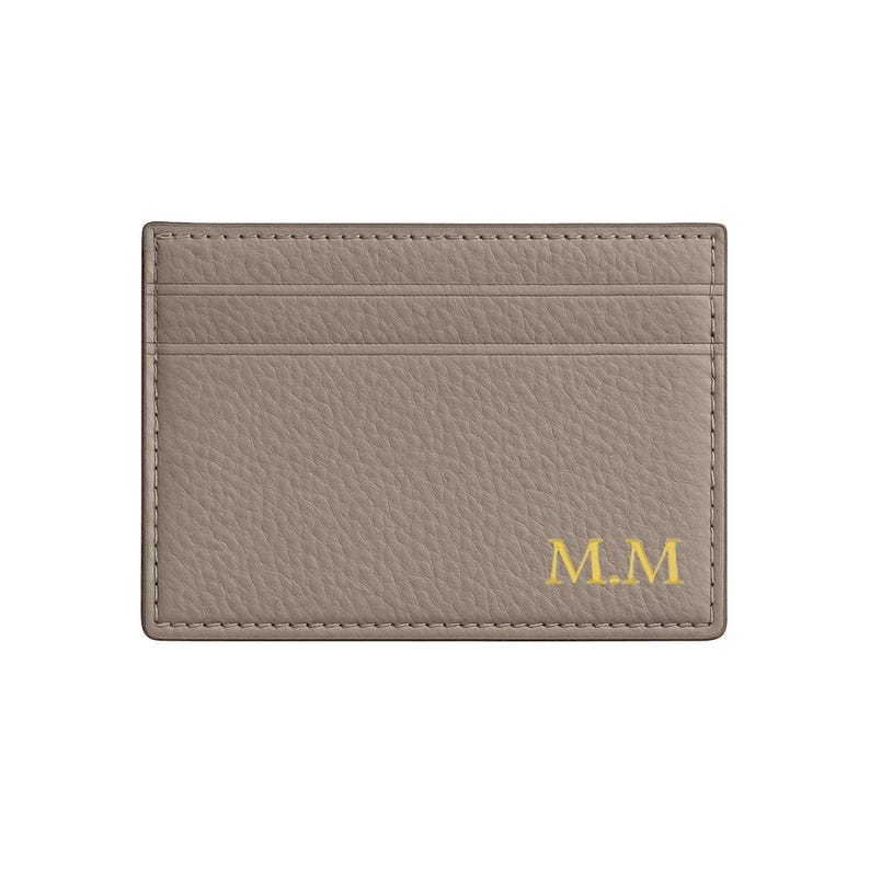 Personalised Leather Card Holder, Card Wallet, Card Case, Custom ...