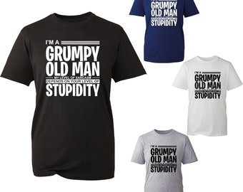 Grumpy Old Man Tshirt - Etsy UK