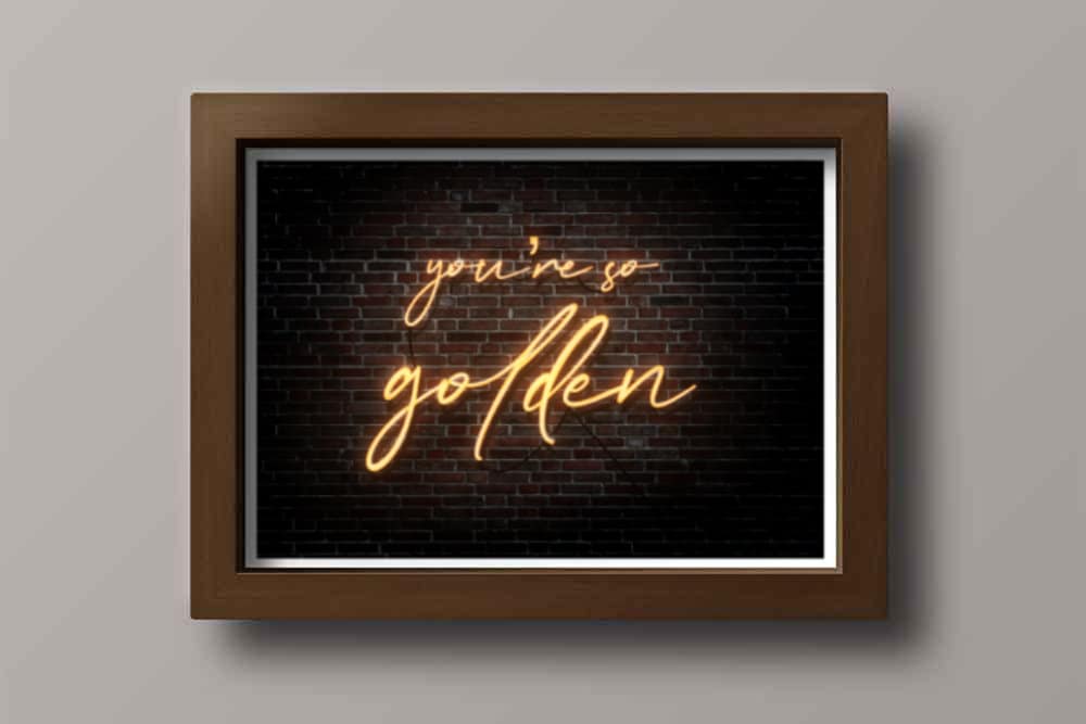 Harry Styles youre so Golden Neon Sign Art Print - Etsy UK