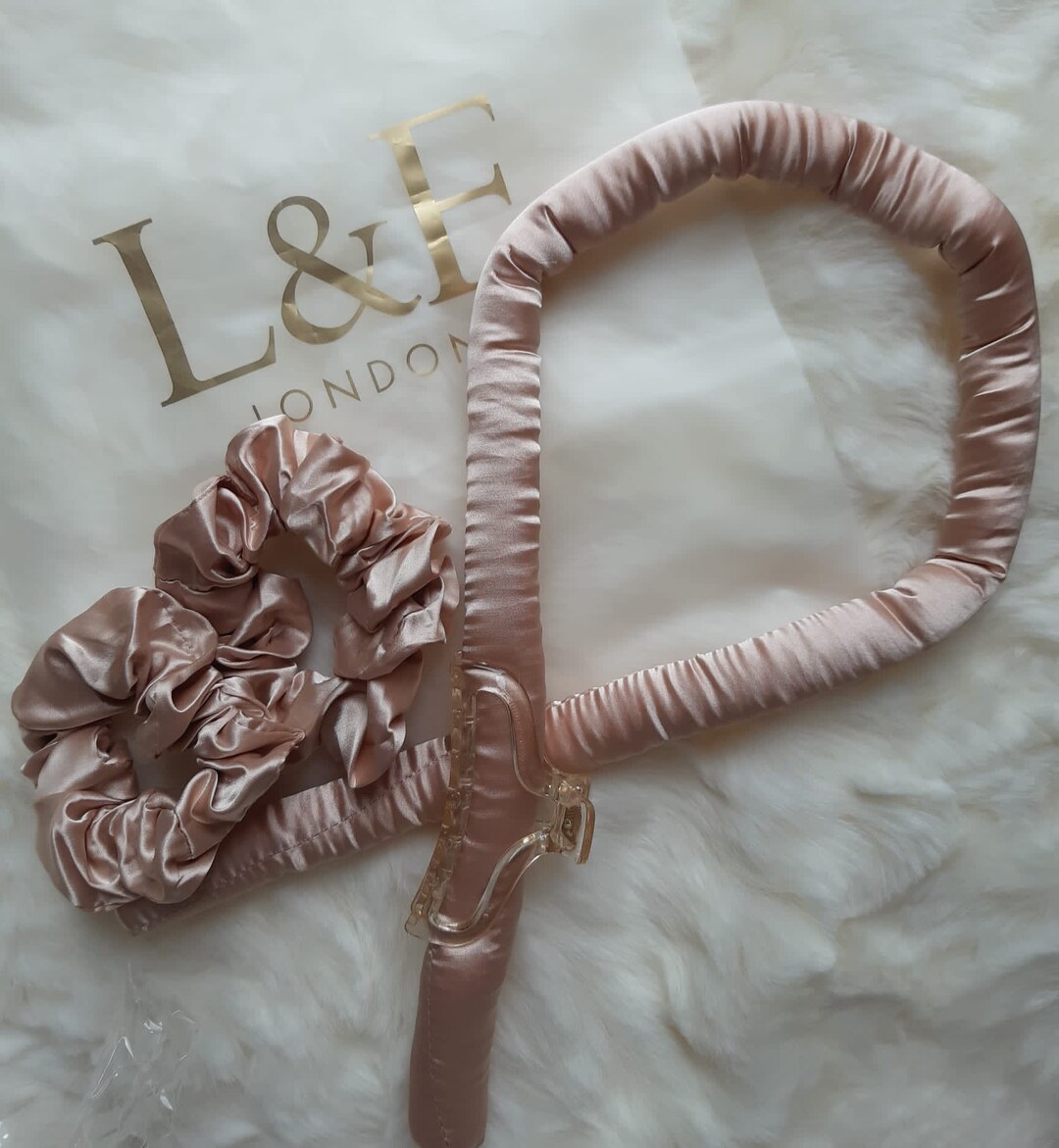 Silk Curling Ribbon Heatless Hair Curling Set With Scrunchies