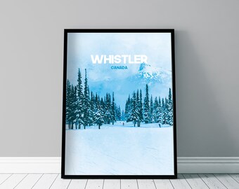 Whistler Blackcomb Poster - Etsy