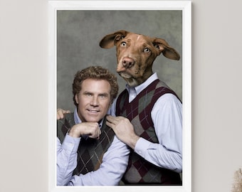 Funny Pet Portrait Step Brothers - Etsy