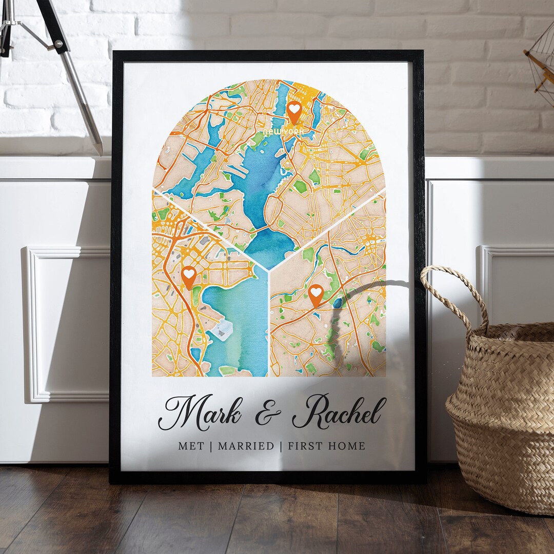 City Map Wall Art Prints, City Map Digital Download, Digital Download ...