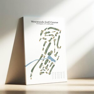 Golf Course Map, Personalized Gifts, Wall Decors, Course Prints, Golf ...