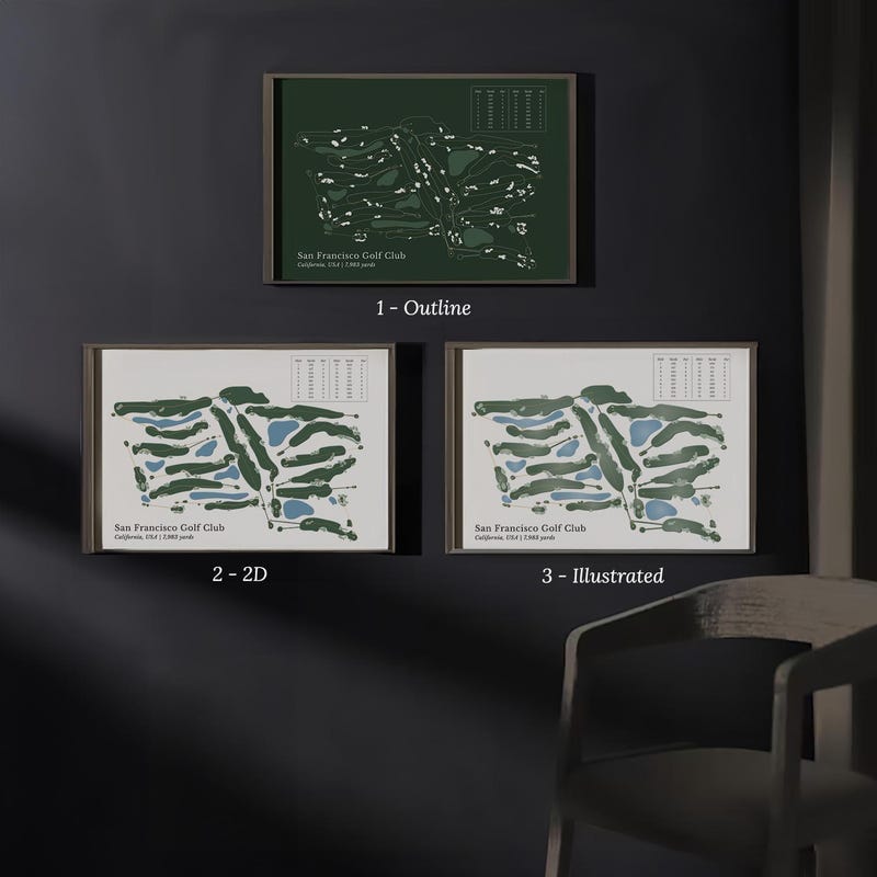 Golf Course Custom Pdf - Etsy