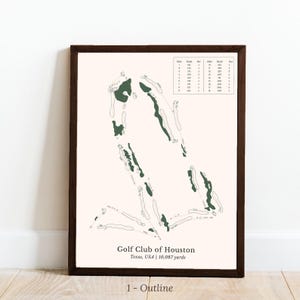 Golf Course Map, Personalized Gifts, Wall Decors, Course Prints, Golf ...