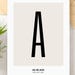 Baby Initial Poster, Baby Name Poster, Baby Birthday Poster ...