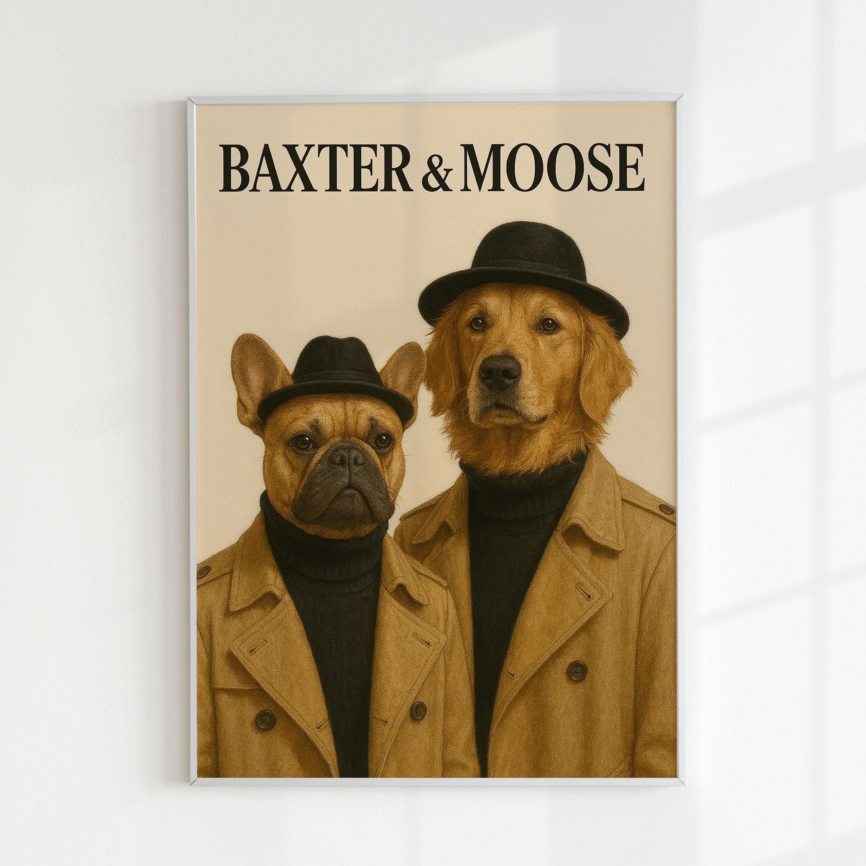 Custom Dog Poster, Dog Magazine Cover, Personalized Dog Art, Fashion ...