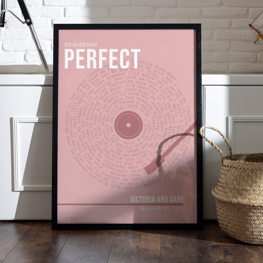 Custom Vinyl Record Portrait, Custom Wedding Vinyl Record Poster ...