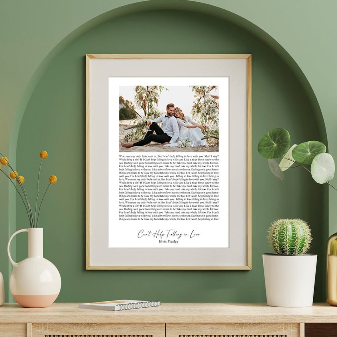 Wedding Song Poster, Personalized First Dance Poster, Customized First ...